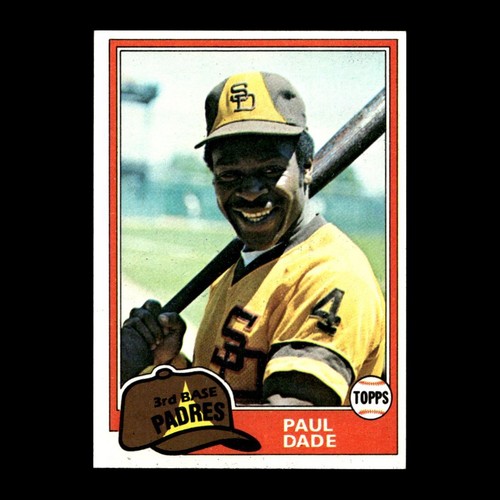Paul Dade 1981 Topps San Diego Padres #496 Nice! | eBay