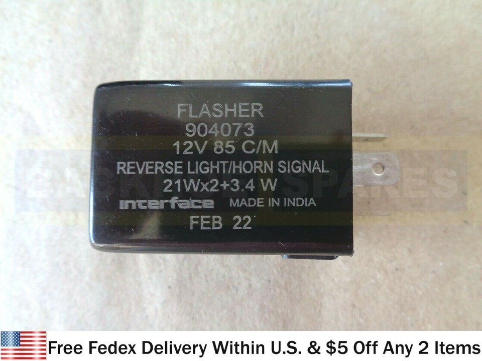 JCB PARTS - RELAY, 12 V FLASHER, SET OF 3 PCS. (PART NO. 40/303389 716 ...