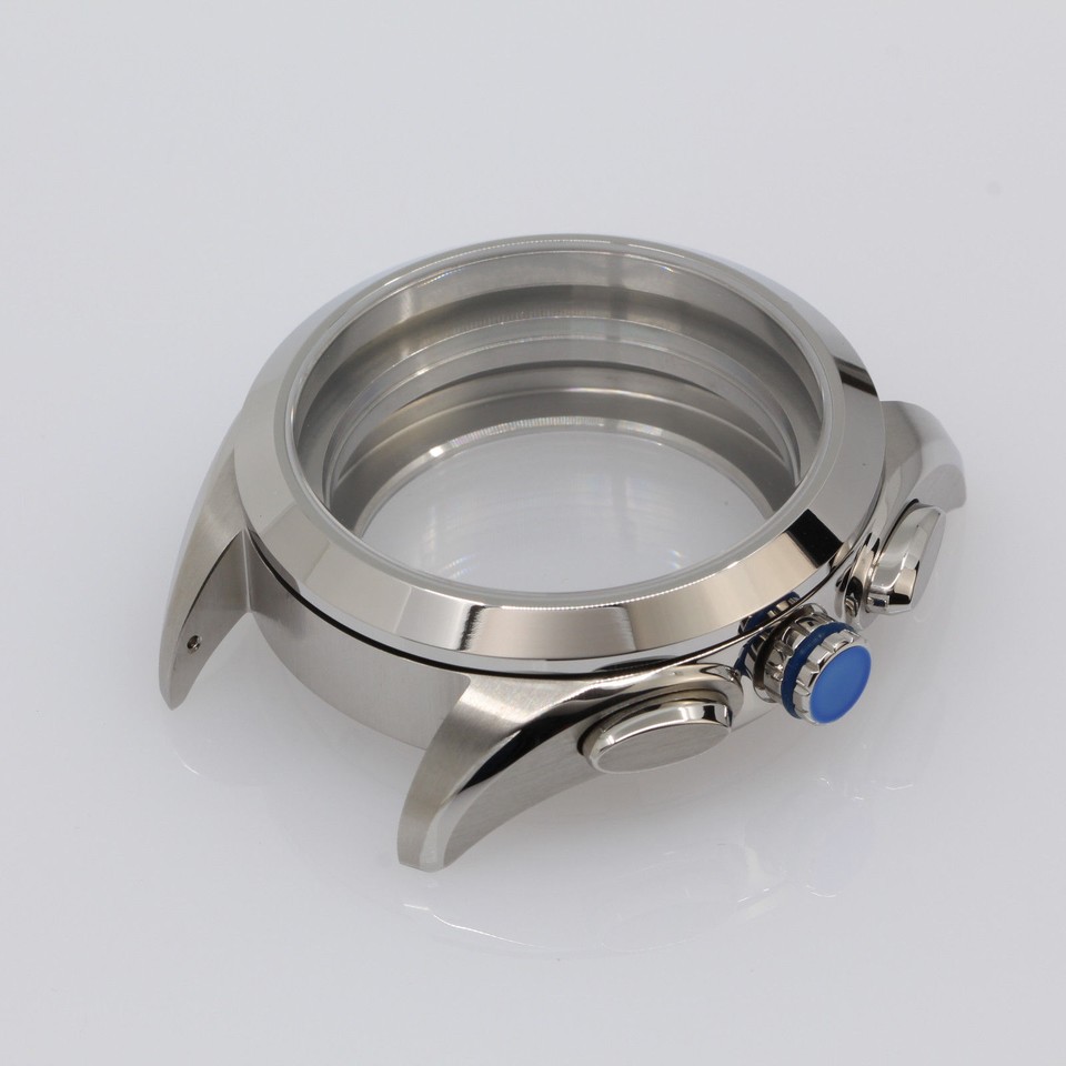 Watch Case for ETA Valjoux 7750 / 7753 Chronograph Sapphire 38mm 10 ATM ...