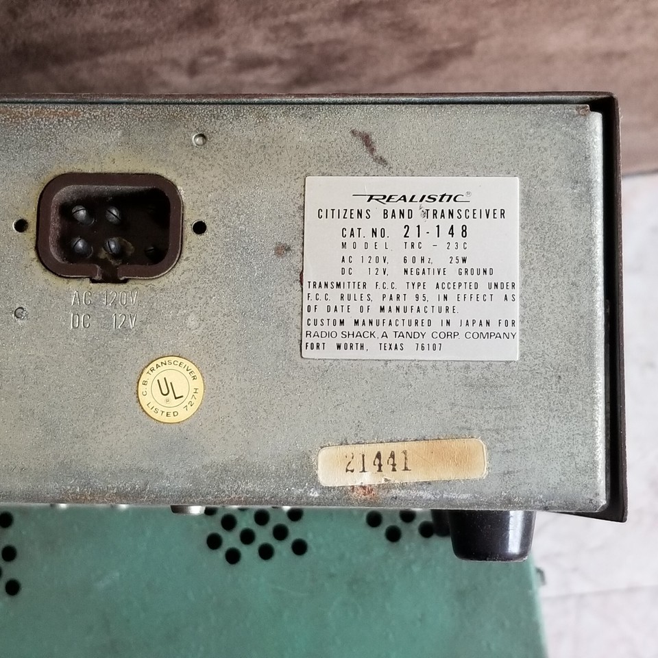 REALISTIC NAVAHO CB RADIO TRC-23C SOLID STATE 120v AND 12v | eBay