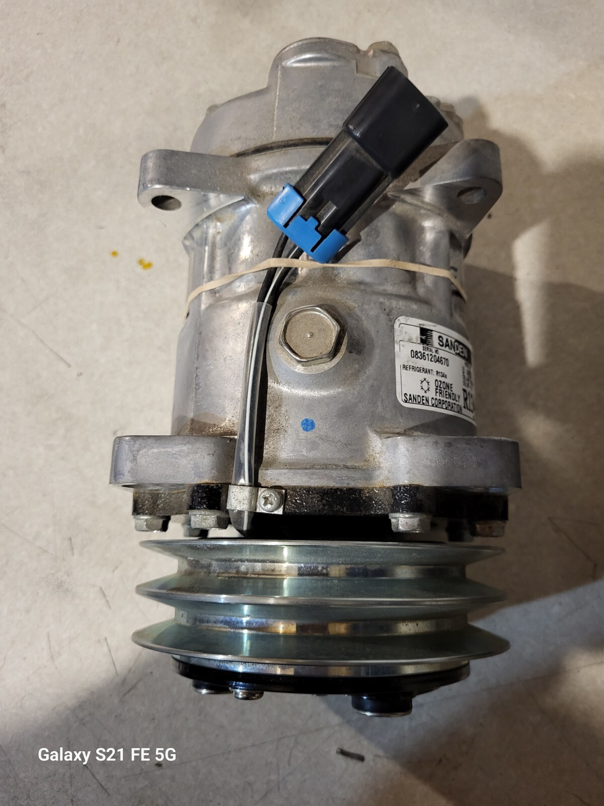 Sanden 4893 Compressor Air Conditioning R134a w/Clutch & Pulley MEI ATC ...