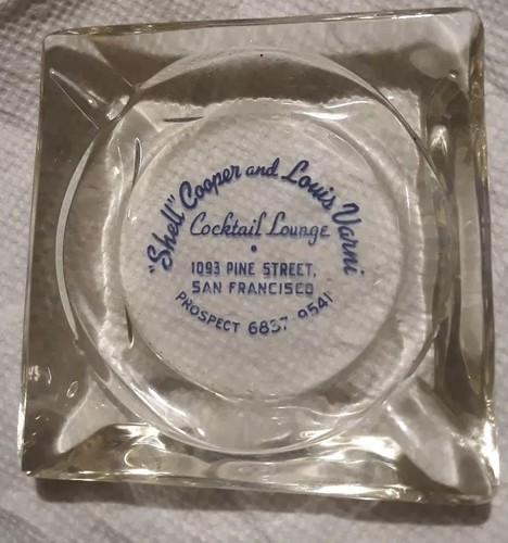 Vintage Glass Ashtray Shell Cooper and Louis Varni Cocktail Lounge on ...
