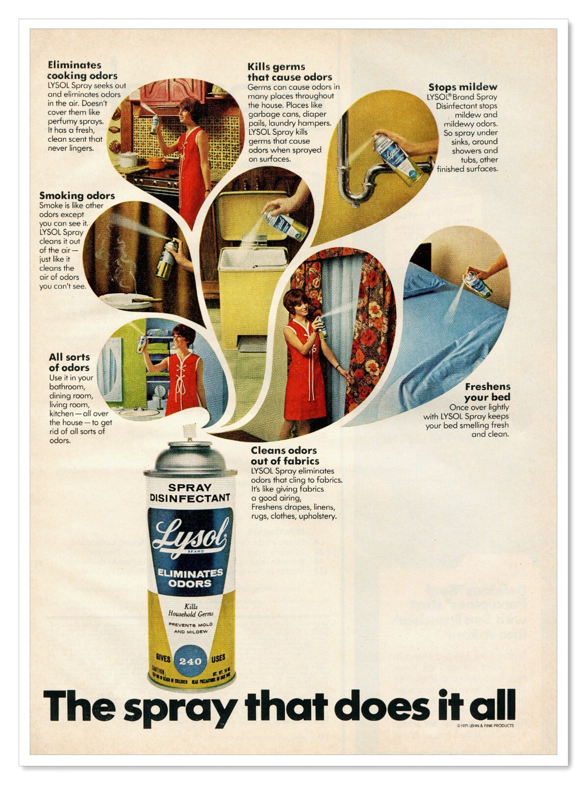 Lysol Disinfectant Spray Ads