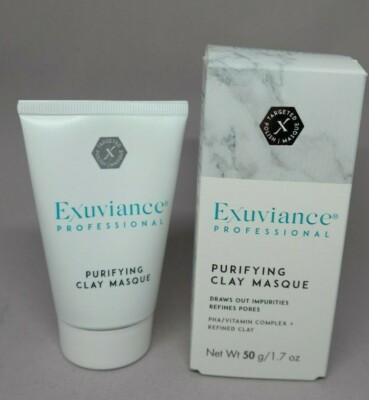 EXUVIANCE PROFESSIONAL PURIFYING CLAY MASQUE - REFINES PORES 1.7 OZ NIB ...