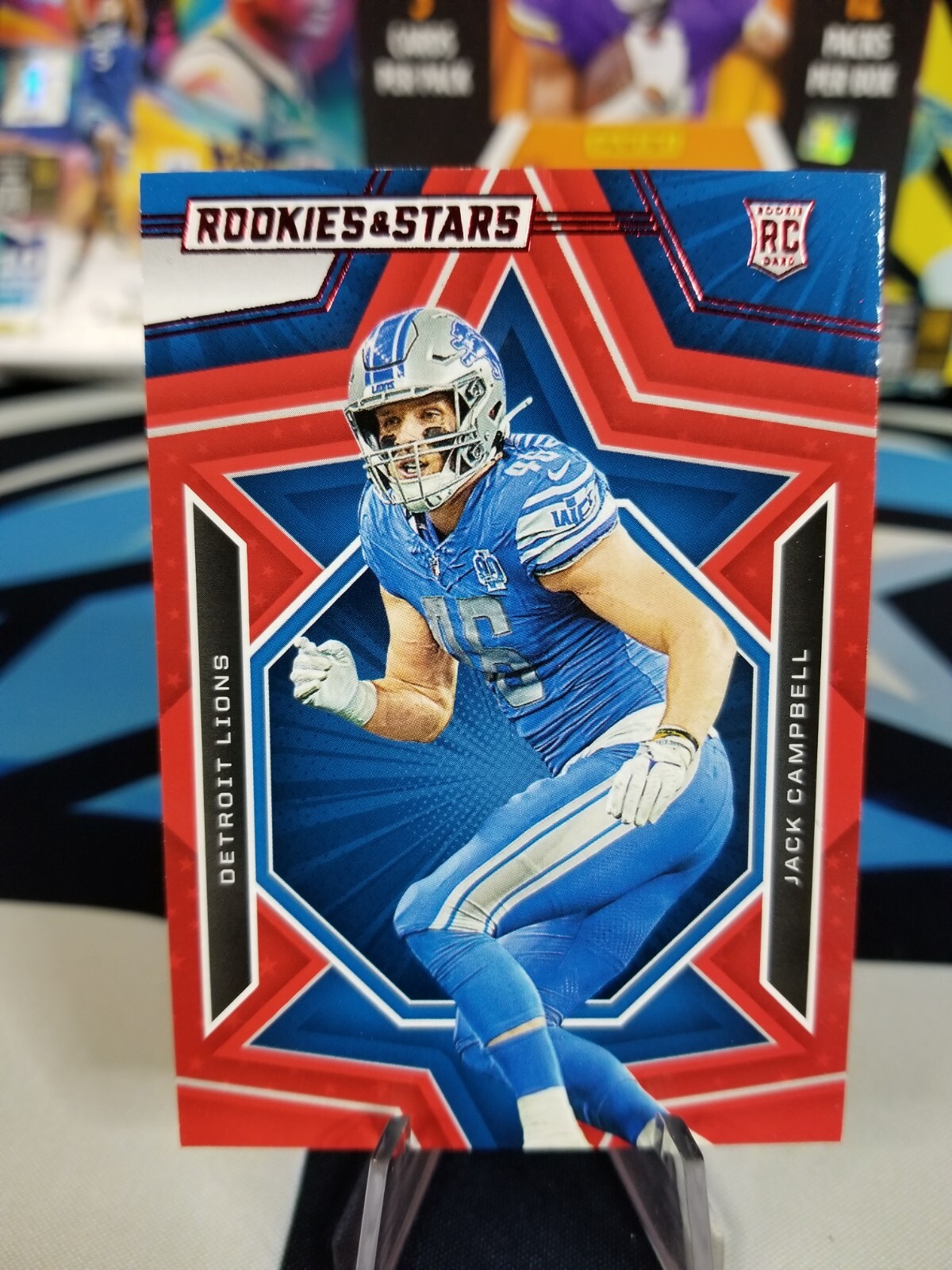 2023 PANINI ROOKIES & STARS JACK CAMPBELL RED PARALLEL FOIL #143 RC ...