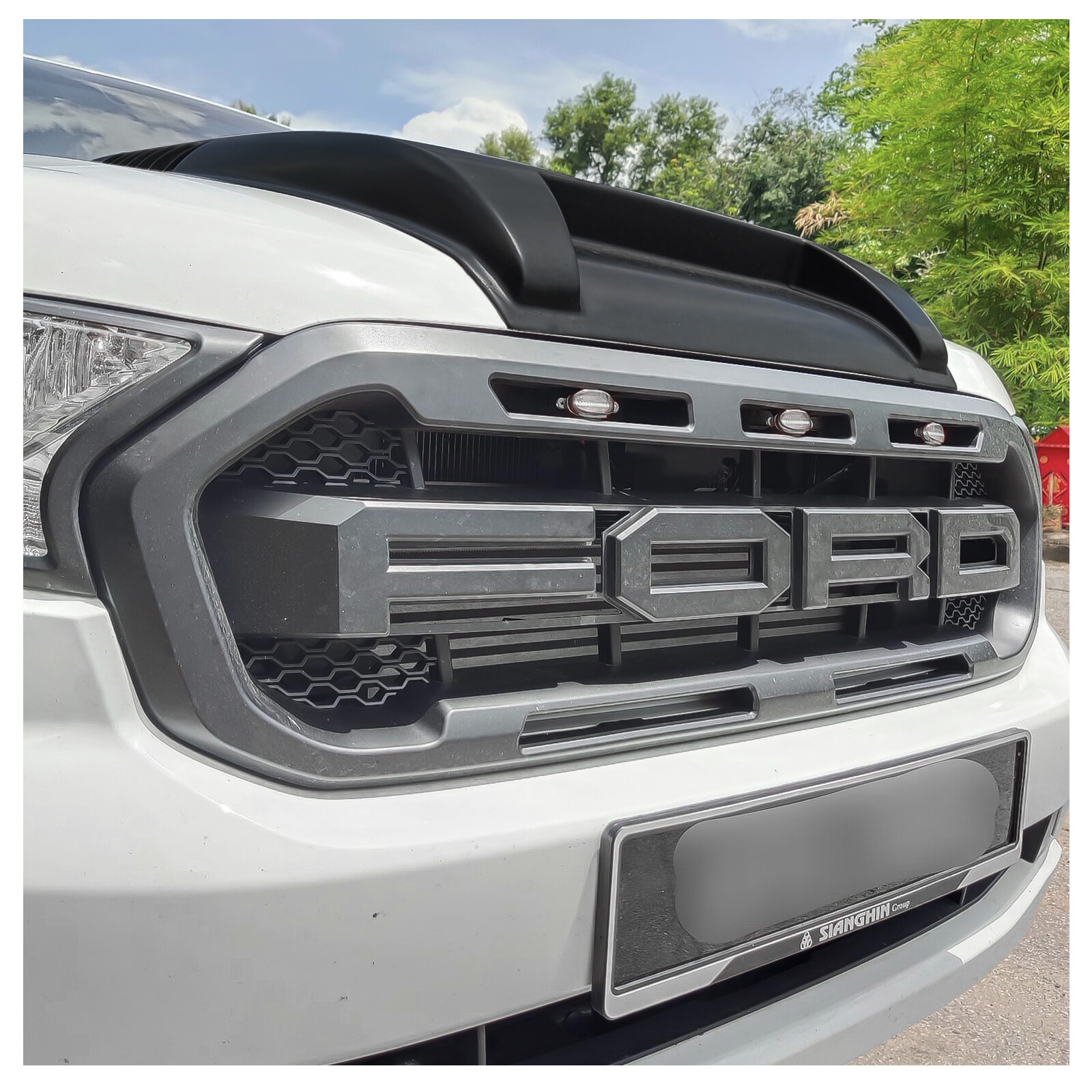 Bonnet Scoop Vent Hood Cover for Ford Ranger 2015-2019 T7 XLT Raptor ...