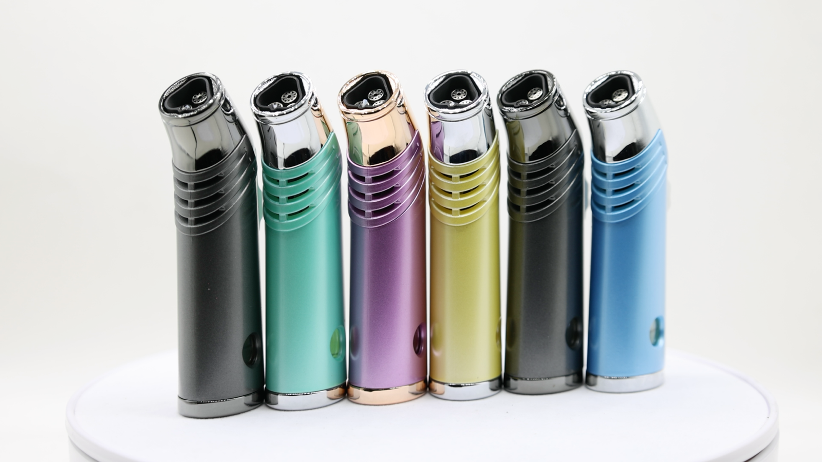 TESLA® Coil Lighters Mini Triple Flame Butane Refillable Torch Lighter ...