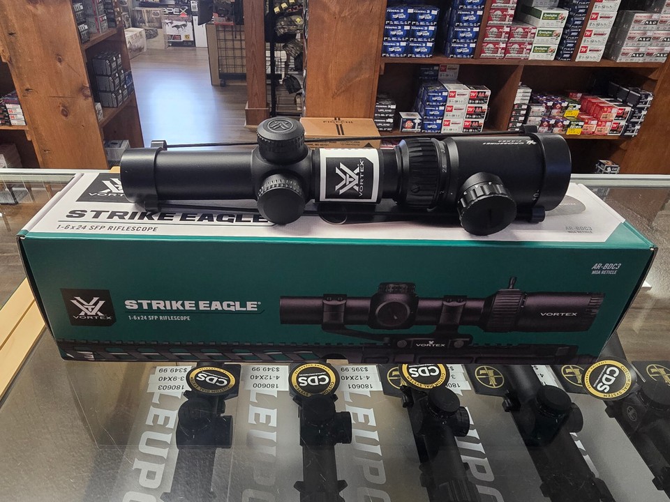 Vortex Strike Eagle 1-6x24mm Rifle Scope, 30mm Tube, Second Focal : SE ...