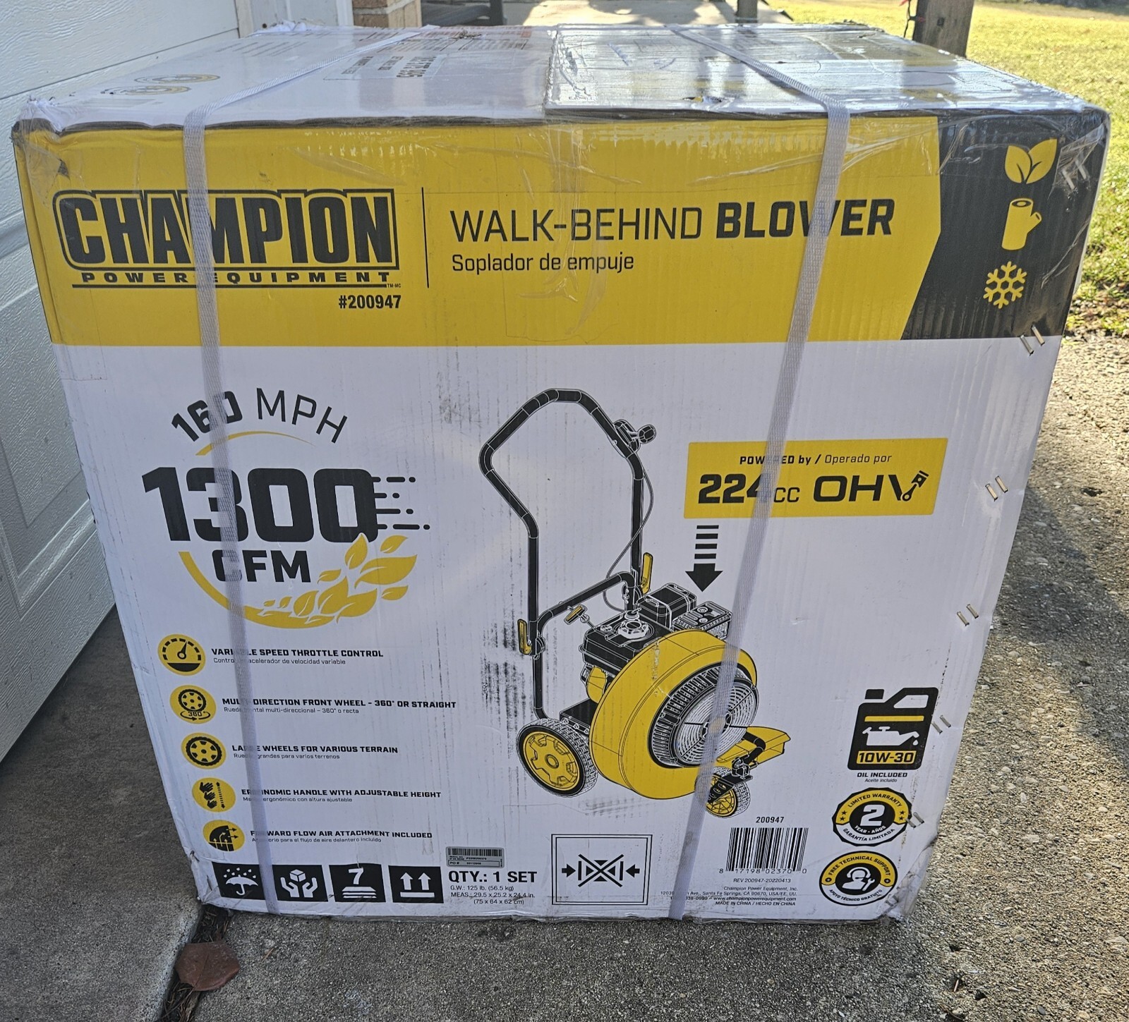 Champion 200947 Walk Behind Leaf Blower for sale online | eBay