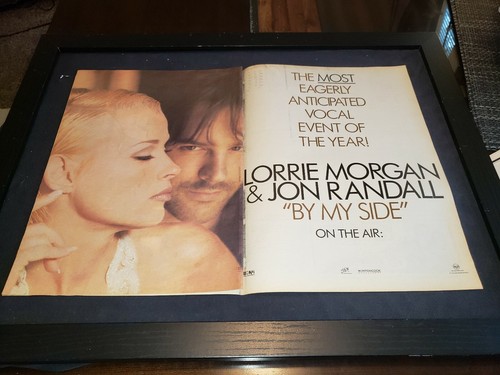 Lorrie Morgan Jon Randall By My Side Rare Radio Promo Poster Ad Framed ...
