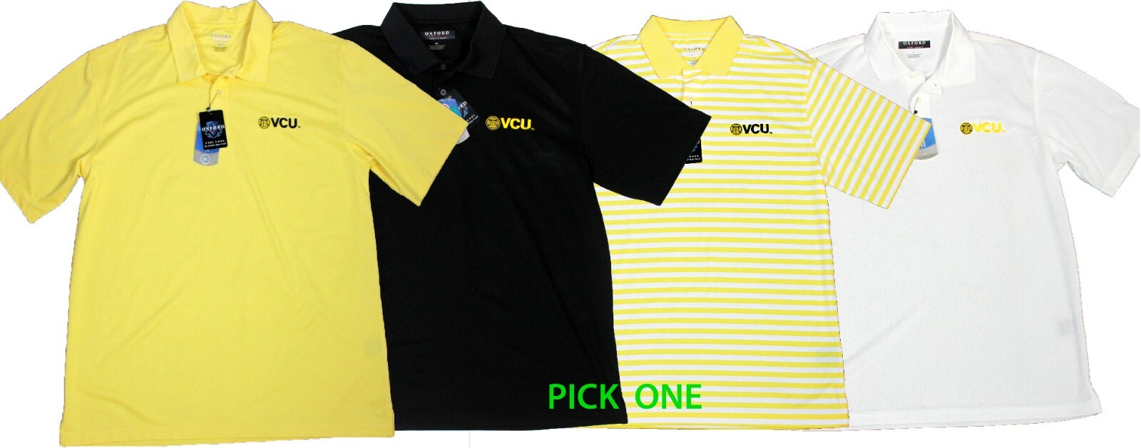 NCAA VCU Virginia Commonwealth University Rams Men's Short Sleeve Polo ...