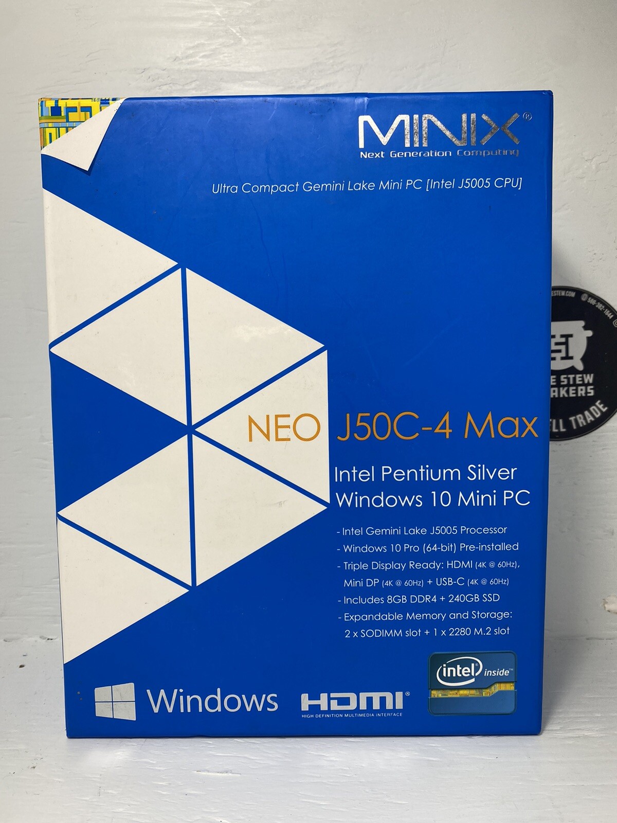 MINIX NEO J50C-4 Max 8GB/240GB Intel Pentium Micro Computer Mini PC ...