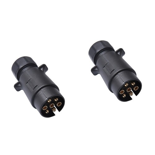 Set of 2 Trailer Connector Plug Automotive Electrical Connectors Car ...