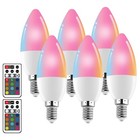 E12 LED Bulb 3W Color Changing Candle Light (RGB + Warm White) 12 Colors, 300... | eBay