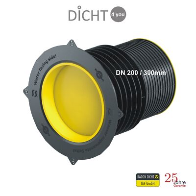 DOYMA "Curaflex Nova KFR" Kunststoff-Futterrohr mit Flansch DN 200 ...