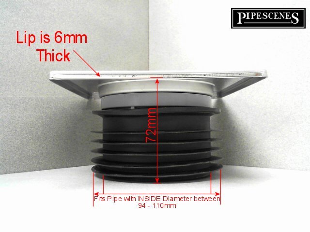 Wet Room Wet Floor Shower Gully All in One Trap and Waste Waterless ...