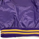 Vtg Nylon Varsity Jacket Sz Large Purple Baseball P Patch Made in USA ...