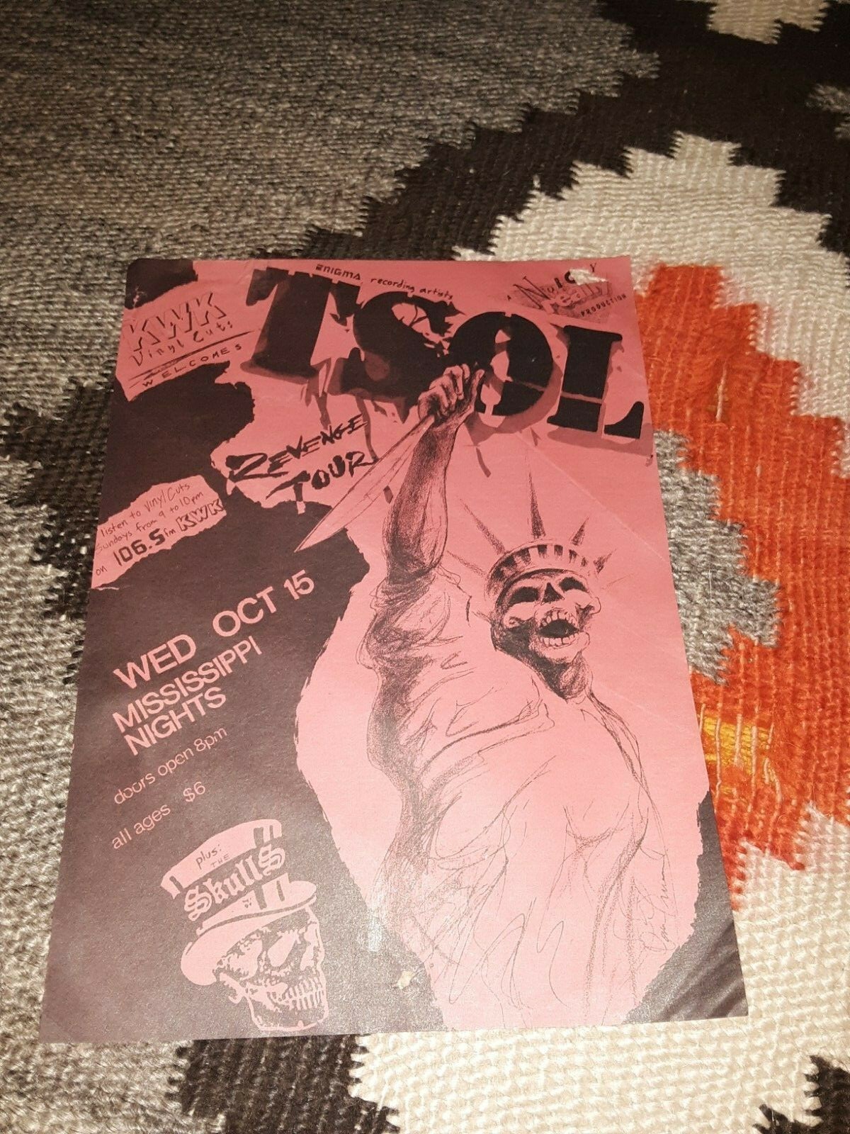TSOL w/ The Skulls at Mississippi Nights St. Louis * 1986 Original ...