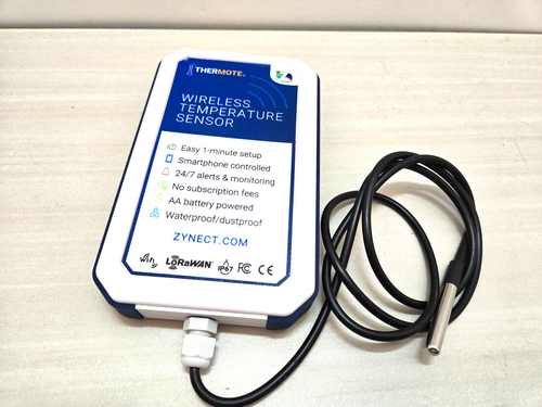 Zynect Thermote Wireless Remote Temperature Sensor. WiFi Thermometer ...
