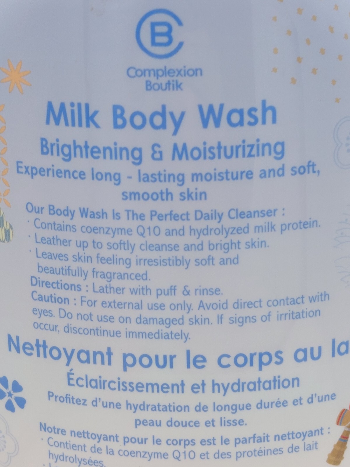 Complexion Boutik Milk Coenzyme Q10 + Hyaluronic Acid Moisturizing Body ...