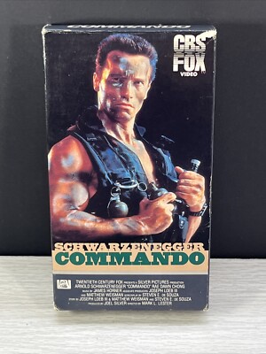 Commando Arnold Schwarzenegger VHS 1985 Vintage CBS FOX VIDEO ...