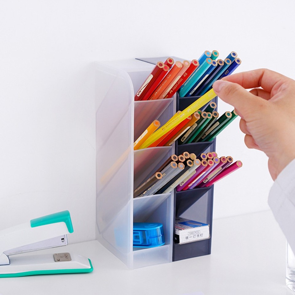 2 Pcs Pen Holder Pencil Classroom Container for Pens Pot Stationery ...