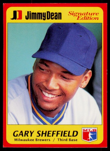 1991 Jimmy Dean Signature Edition Gary Sheffield 7 Milwaukee Brewers | eBay
