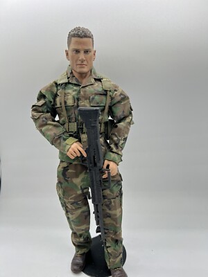 1:6 Scale Action Figure Army Soldier W/ Rifle 12 Inch Figure. | eBay