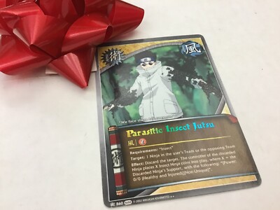 NARUTO CARD (see pics for colors) # 860 Parasitic Insect Jutsu | eBay