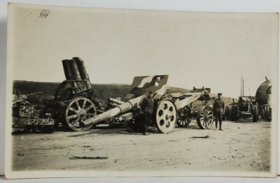 RPPC Military Artillery Gun Cannons Weapons Soldiers WW1 Era Postcard ...