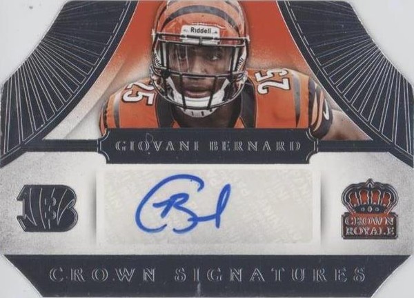 2014 Panini Crown Royale - Crown Signatures #CS-GB Giovani Bernard /25 ...