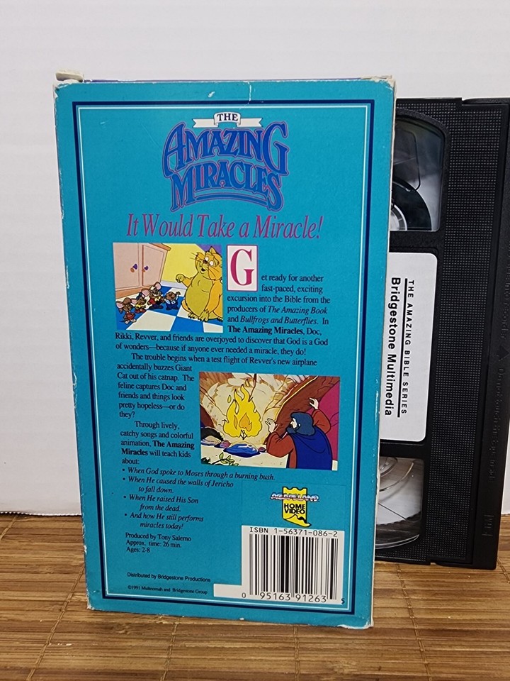 VHS The Amazing Miracles - Amazing Bible Stories Tested (VHS, 1999 ...