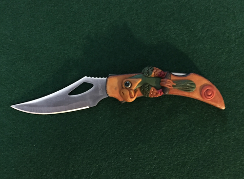 Proval Folding Pocket Knife with Parrot Handle, Unique, Rare ...