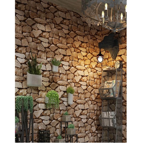 Mural Brick Sticker Self-adhesive Stone Wall Wallpaper Wall Sticker ...