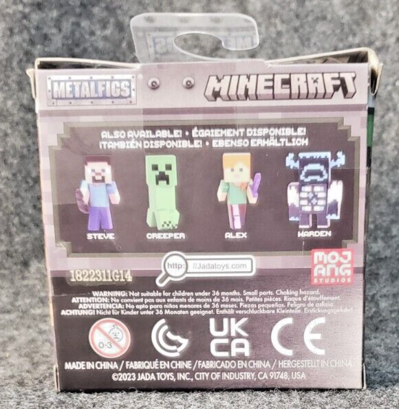 Minecraft Steve Die cast Metal Figure 2” MetalFigs 1ct New In Box NIB ...