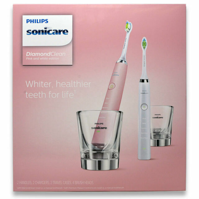 Philips Sonicare DiamondClean Sonic Electric Toothbrush - Pink/White ...