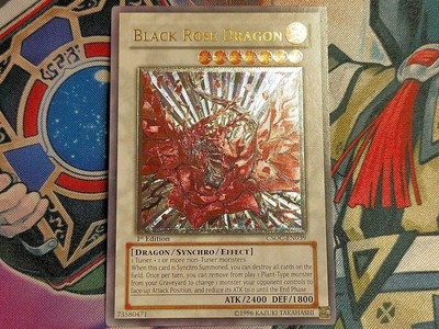 Black Rose Dragon CSOC-EN039 1st Edition Ultimate Rare YuGiOh Card ...