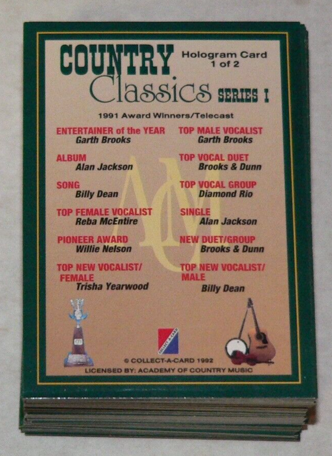 Country Classics Series 1 by Collect-A-Card. 100 card complete set is ...
