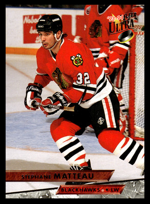 1993 Ultra Stephane Matteau #290 Chicago Blackhawks NHL Hockey | eBay