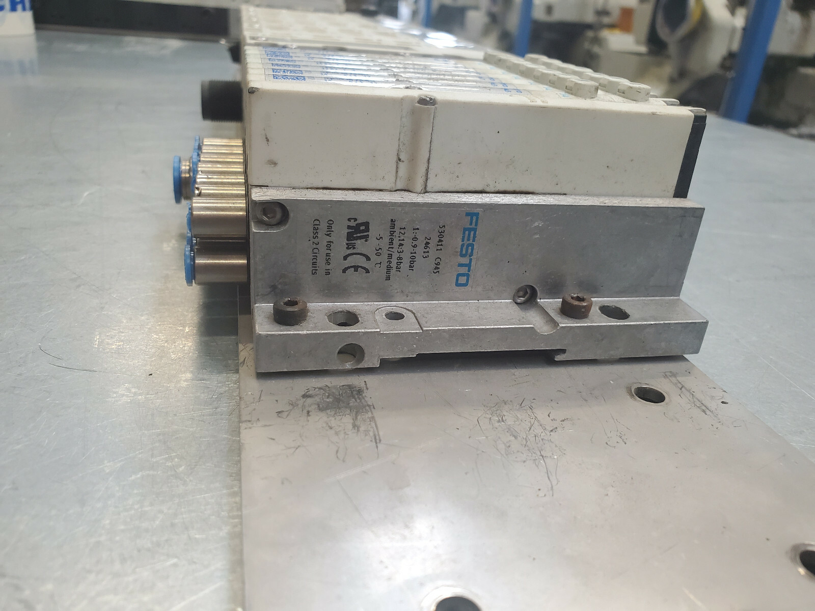 FESTO CPX FB13 COMPLETE PLC PNEUMATIC AIR SEQUENCING VALVES MANIFOLD ...