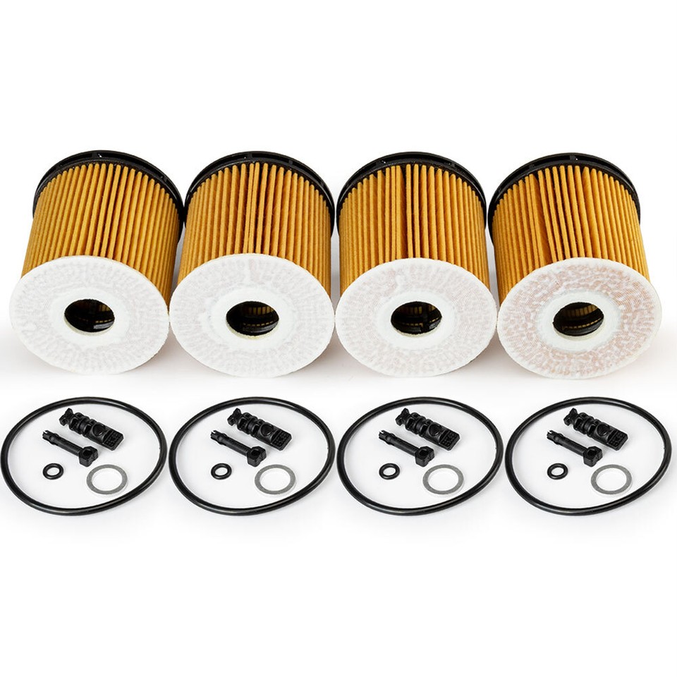 4Pcs Oil Filter Pack w/Seals 26350-2M000 Fits for Kia Rio 1.6L Engine ...