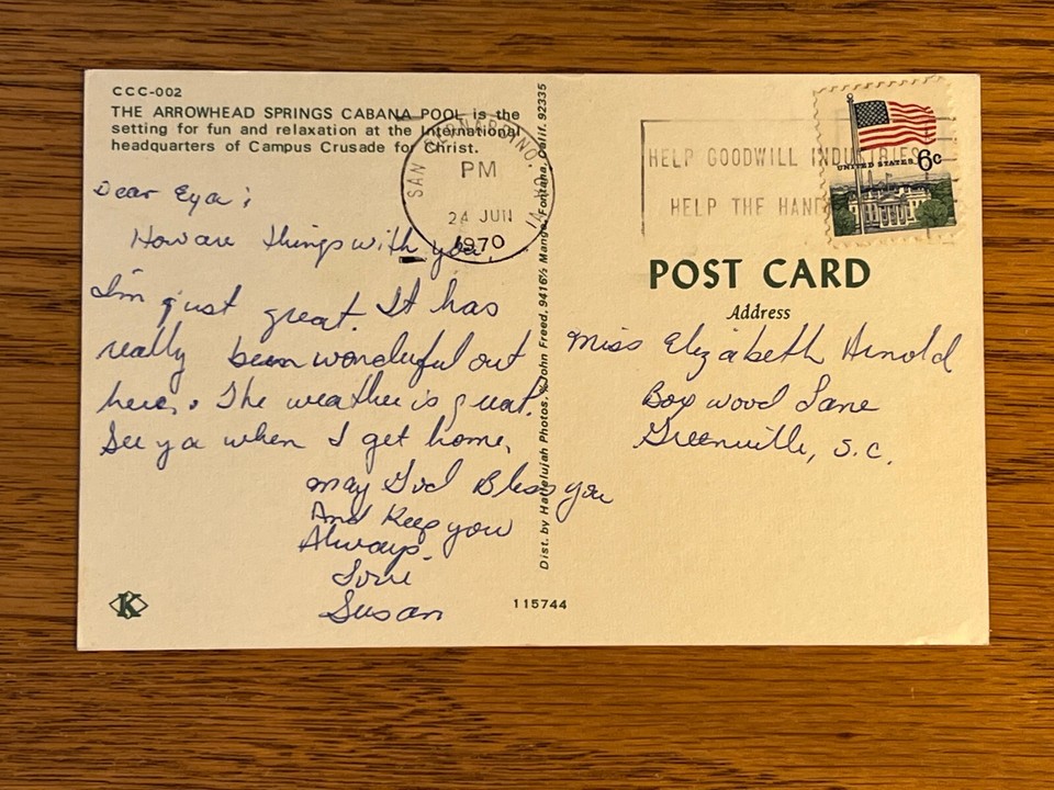 California, CA, Arrowhead Springs Cabana Pool, Campus Crusade Christ ...