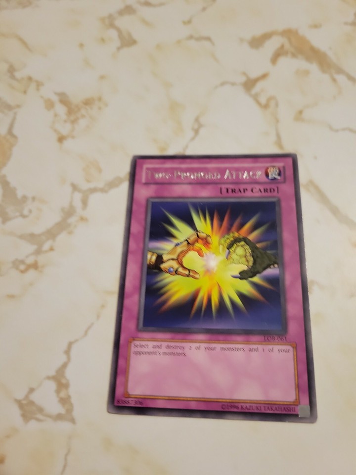 1996 Yu-Gi-Oh Card: Two-Pronged Attack. LOB-061 | eBay