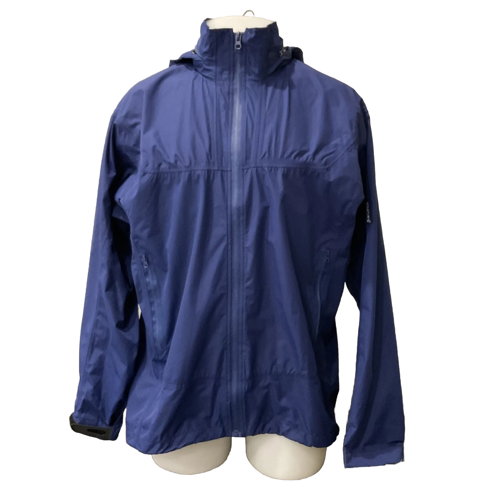360 Degrees Rainwear Mens Sz Sm Rain Jacket Hooded 3 Zipped Pockets ...