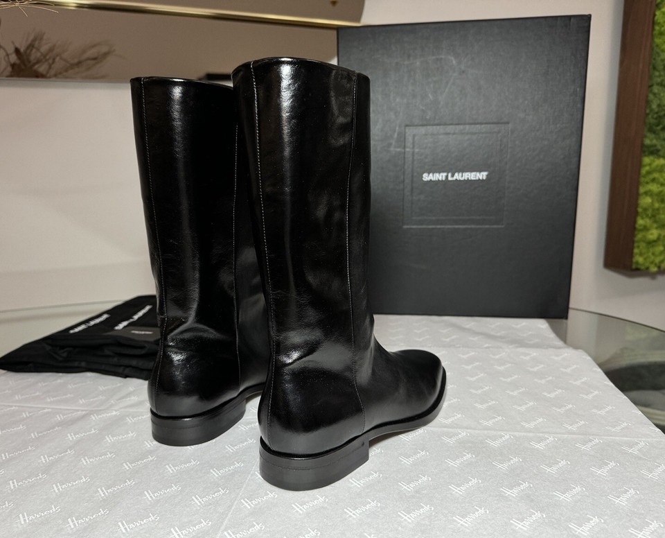 Saint Laurent Men’s YSL MATT 25 Boots Shoes Size 42 UK 8 RRP £1150 NEW ...
