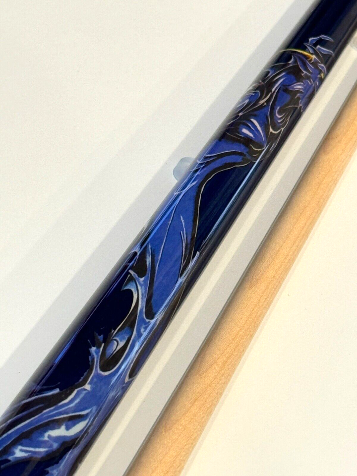 VIKING BLUE DRAGON POOL CUE 13.00 MM VIKORE SHAFT NEW SHIPS FREE N FREE ...