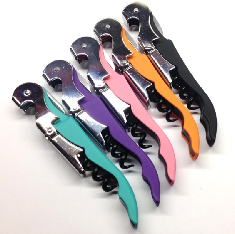 Soft Velvet Touch Waiters Double Hinge Corkscrew Wine Key Bottle Opener ...