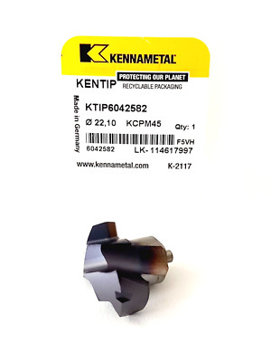 KENNAMETAL KTIP 6042582 Ø22.10 KCP45 Carbide Drill Insert | eBay
