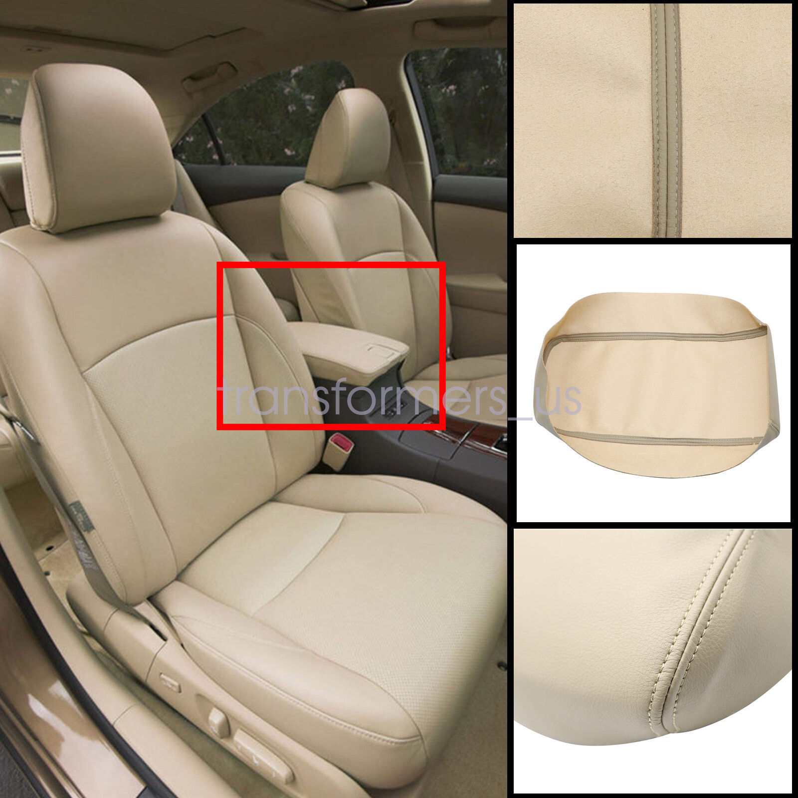 For 2007 2008 2009 Lexus ES350 Leather Center Console Lid Armrest Cover ...