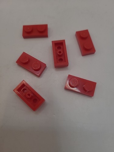LEGO 6pc Red 1x2 Plate Bulk Lot 3023 302321 | eBay